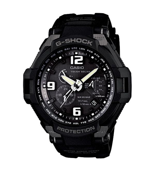 Đồng Hồ Casio G-1250B-1ANDR Nam Solar (Năng Lượng Ánh Sáng Mặt Trời ...